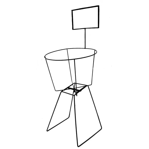 Willow Specialties 1DISRACK Black Wrought Iron Display Rack | Wasserstrom