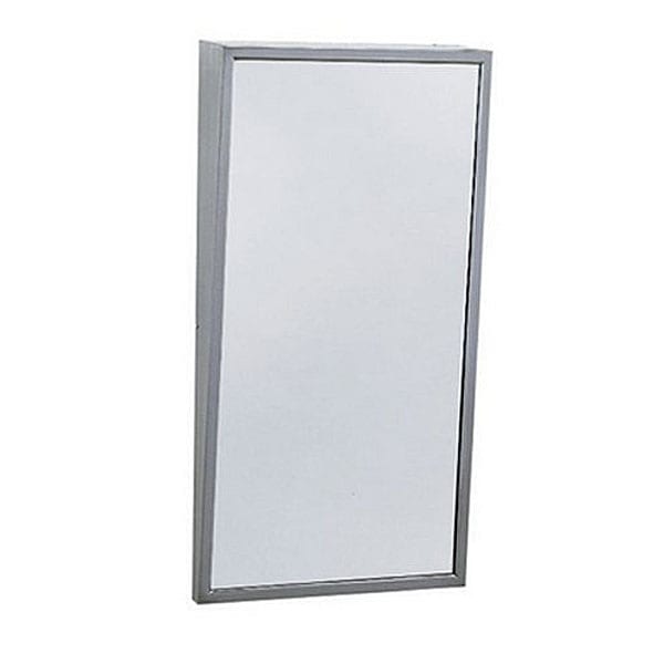 Bobrick B-293 1830 S/S 18" x 30" Fixed-Position Tilt Mirror | Wasserstrom