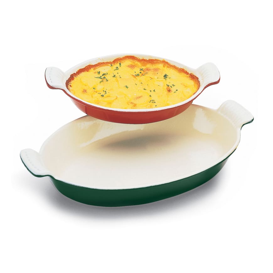 Paderno World Cuisine Chasseur Red Cast Iron 1.5 Qt Casserole Dish ...