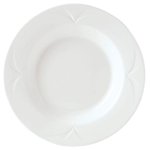 Steelite 9102C410 Bianco White Rimmed 12 Oz. Soup Plate - 24 / CS ...