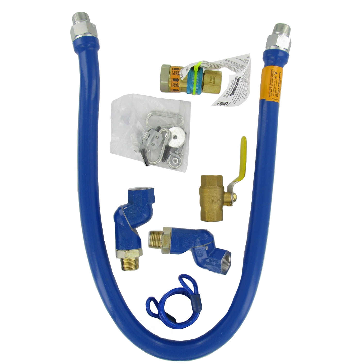 Dormont® 48"x1" Gas Connector Kit with Full Port Valve | Wasserstrom