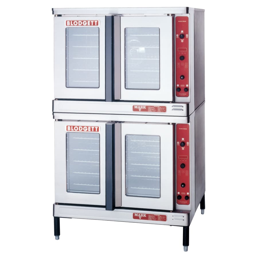 Blodgett MARK V DOUBLE Elec. Convection Double Oven w/ 2 Base Sections ...