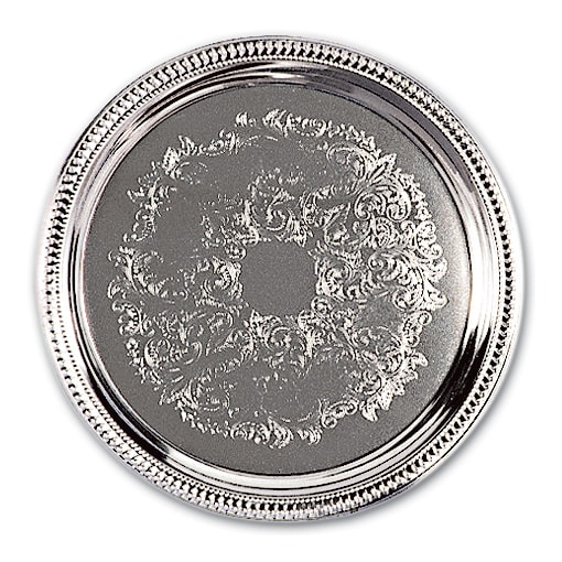 Adcraft® CCT-14 14" Round Chrome Plated Cater Tray | Wasserstrom