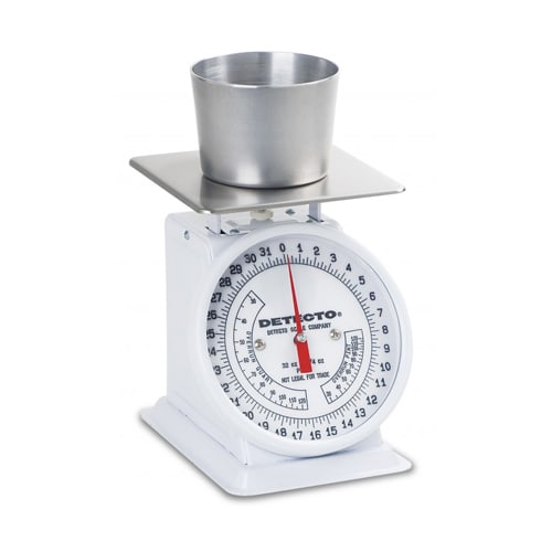 Detecto® PT-2C Petite Top Loading Overrun Ice Cream Scale With Cup ...