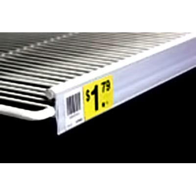 Fasteners For Retail White Data Strip Holder for Double Wire Shelf ...