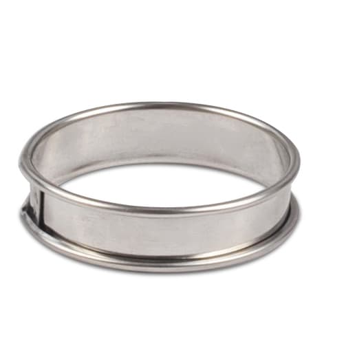 J.B. Prince M266 2.75 S/S 2.75" Flan Ring - 6 / PK | Wasserstrom