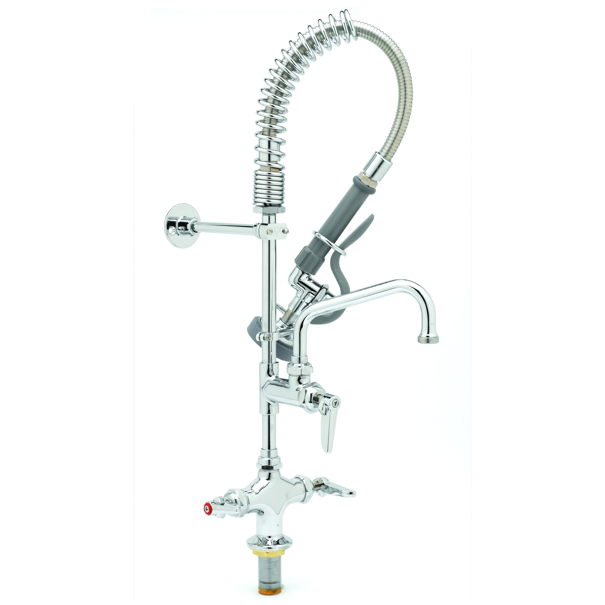 T & S Brass MPZ-8WLN-06MO Mini Pre-Rinse Unit With 10" Faucet | Wasserstrom