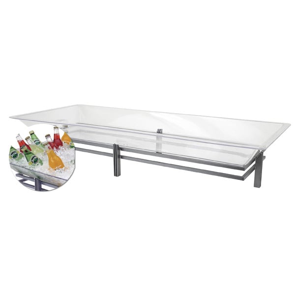 Buffet Enhancement 1BLRE55SETAS Silver 50 x 24" Iron Ice Display ...