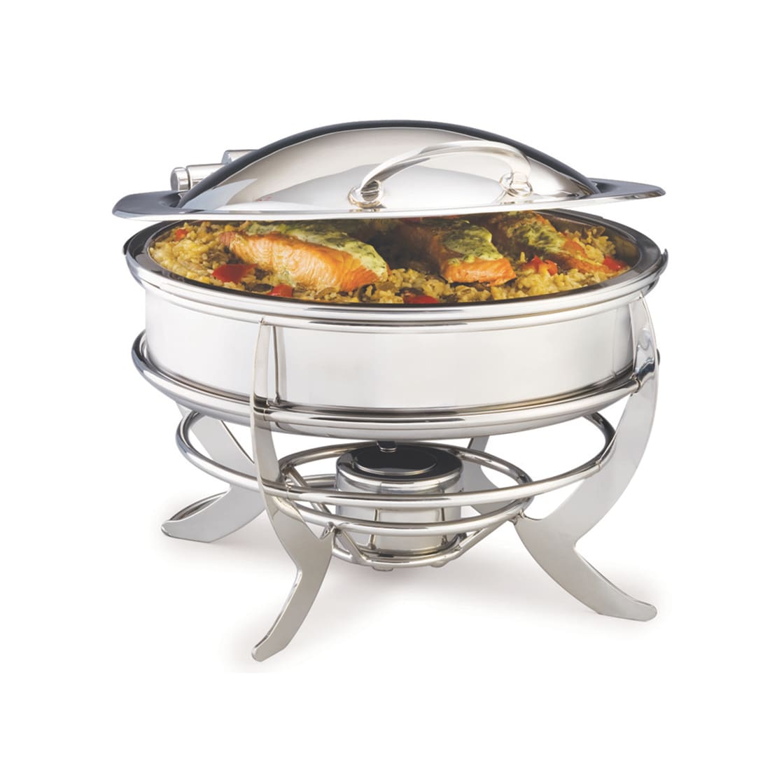 D.W. Haber 06UHSS Saturn Stainless 2 Gallon Chafer with Hinged Lid ...