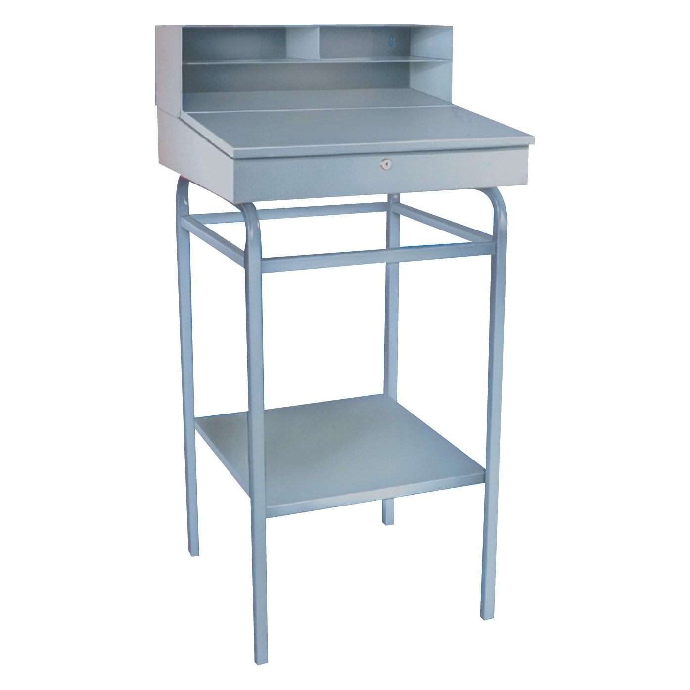 Win-Holt® RDSWN-2 Steel Freestanding Receiving Desk w/ Undershelf ...