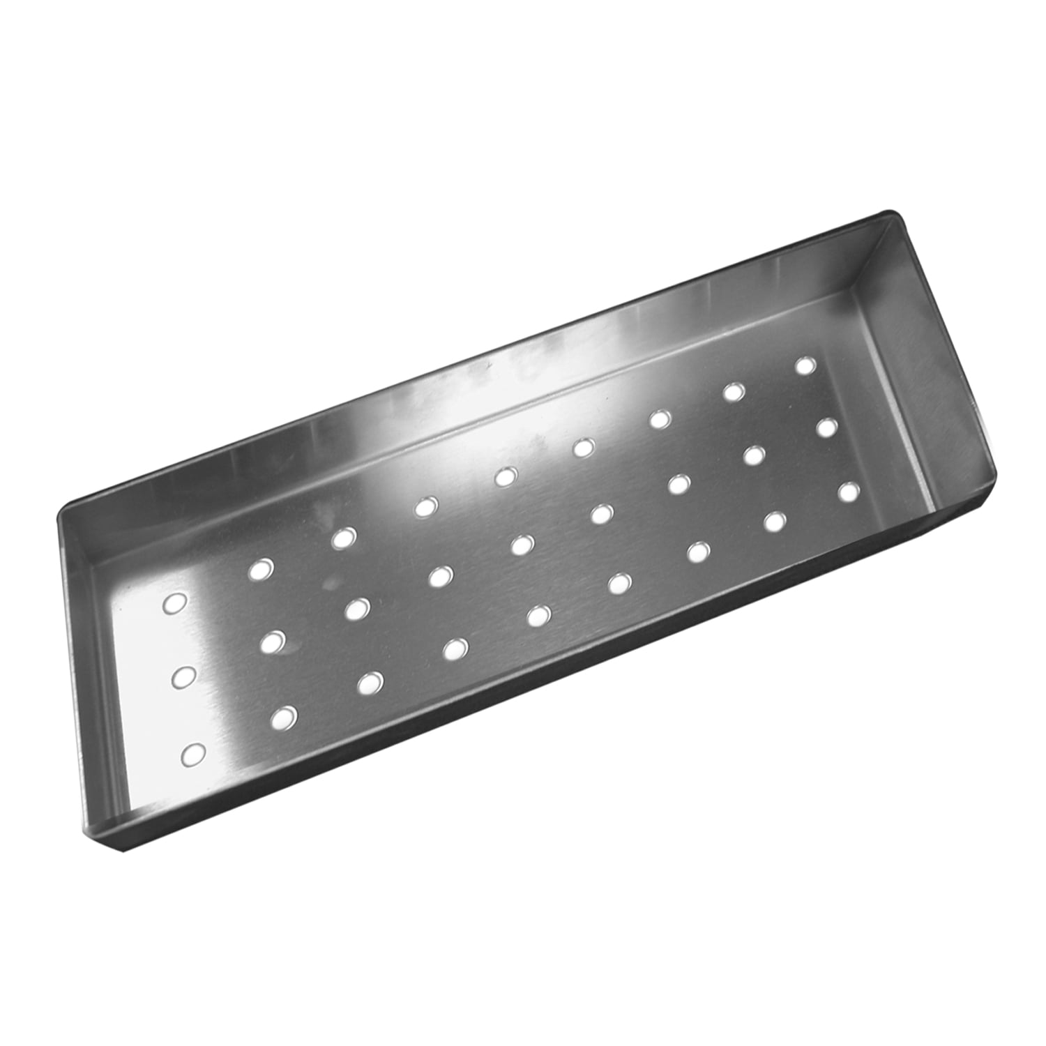 Perforated Straight Sided S/S Pan, 10 x 30 x 1 | Wasserstrom
