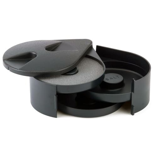 Bar Maid® CR-100P Black 3 Tray Glass Rimmer | Wasserstrom