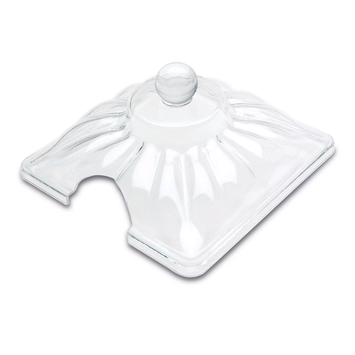 Delfin LID-1GC-00 Clear Amphora 1-Gallon Cut Lid | Wasserstrom