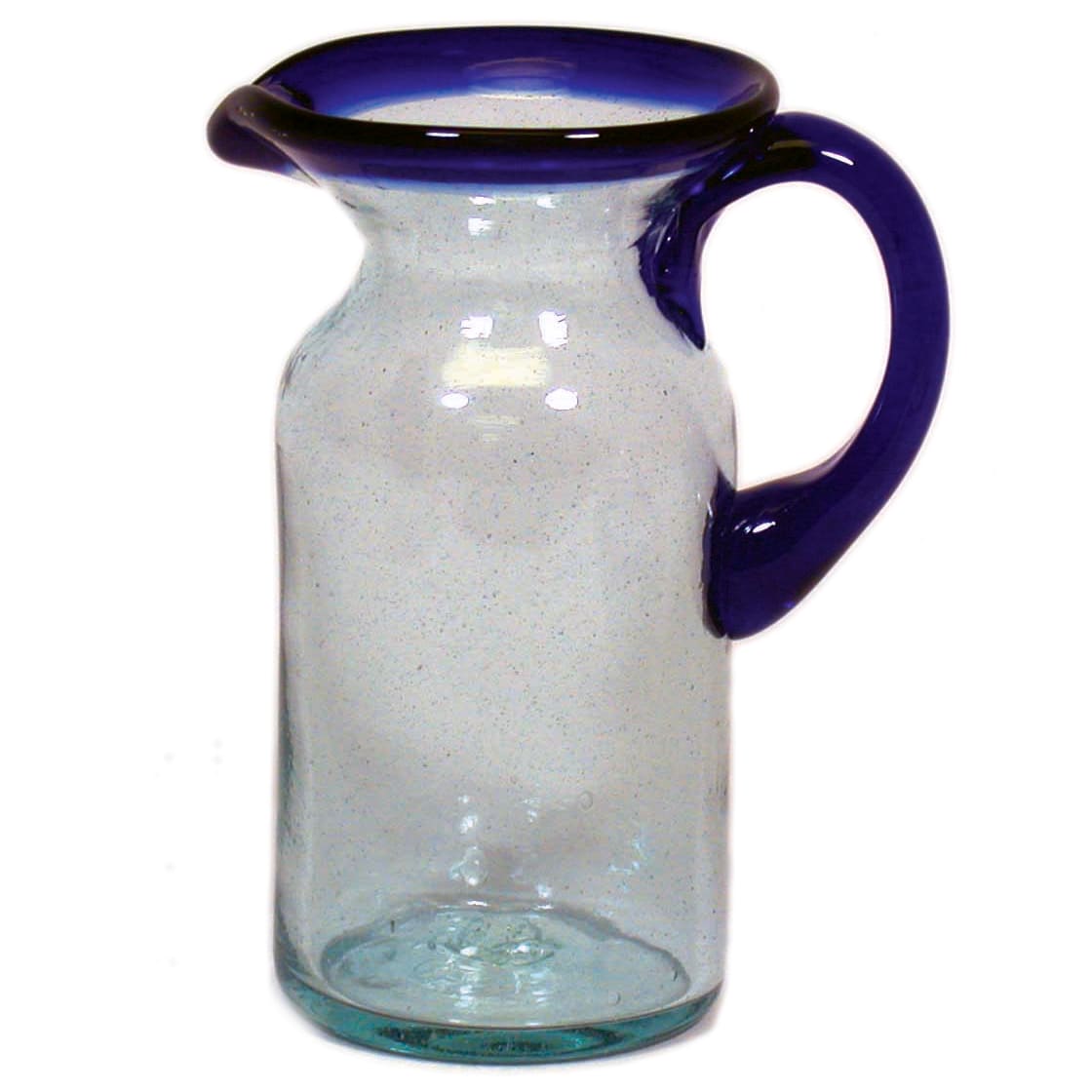 Jacaman Gift Co. 2210B 18 Oz. Cobalt Blue Rim Mini Pitcher - 12 / CS ...