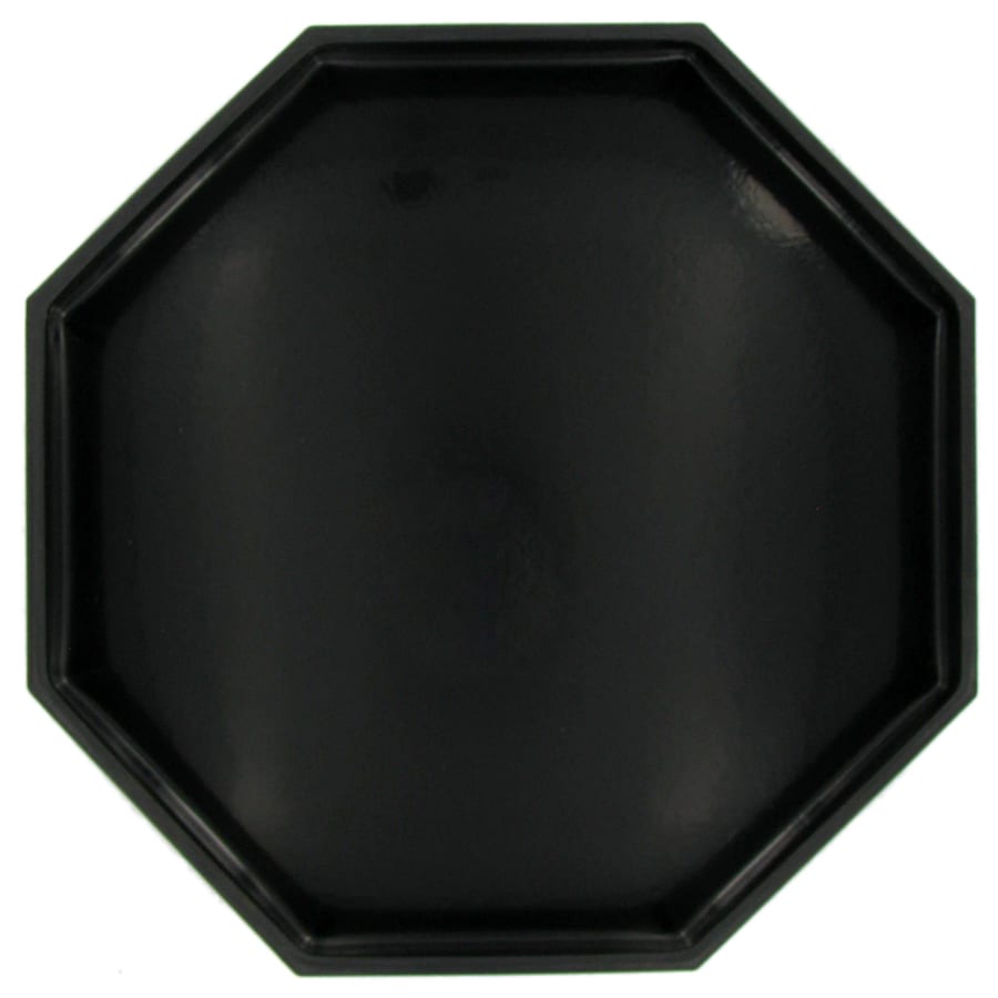 Borray's Plastics OCTR-101 Black 10" x 1" Octagon Box | Wasserstrom