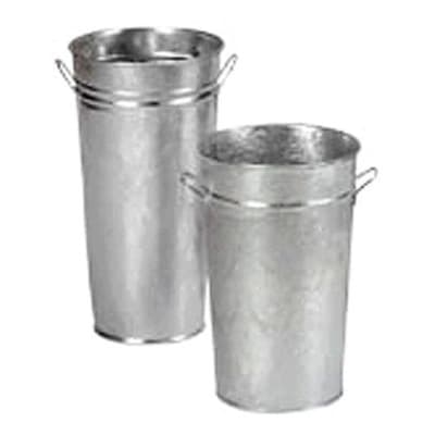 Floral Merchandising Systems 100123084 11-1/2" Galvanized Vase ...