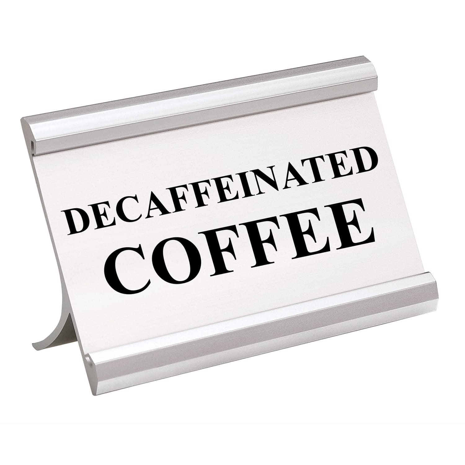Action Industries 265-DECAF Matte Silver Coffee Break Metal Sign ...