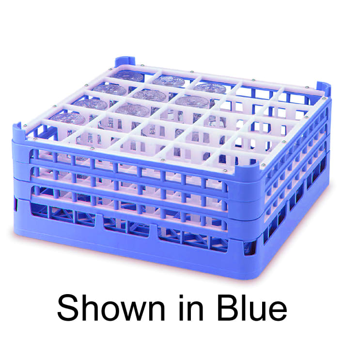 Vollrath 5277290 Burgundy 25-Compartment Short Plus Glass Rack ...