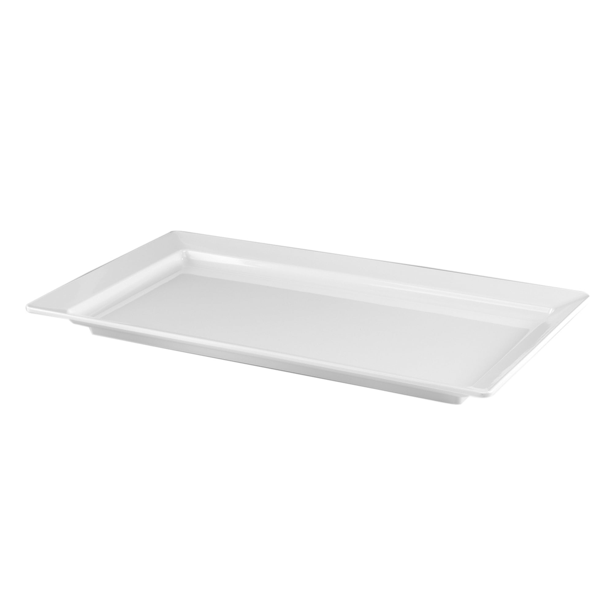 Dalebrook M-70 OCA Springfield White 14 x 8" Rectangular Melamine Tray ...