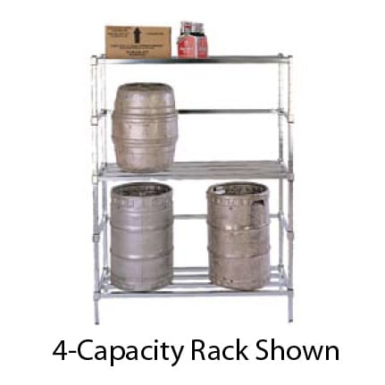 Beer Keg Rack, 18" X 60" X 64" | Wasserstrom