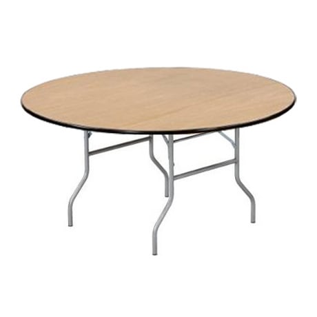 Buffet Enhancement 72 in. Round Folding Table W/Plywood Top | Wasserstrom