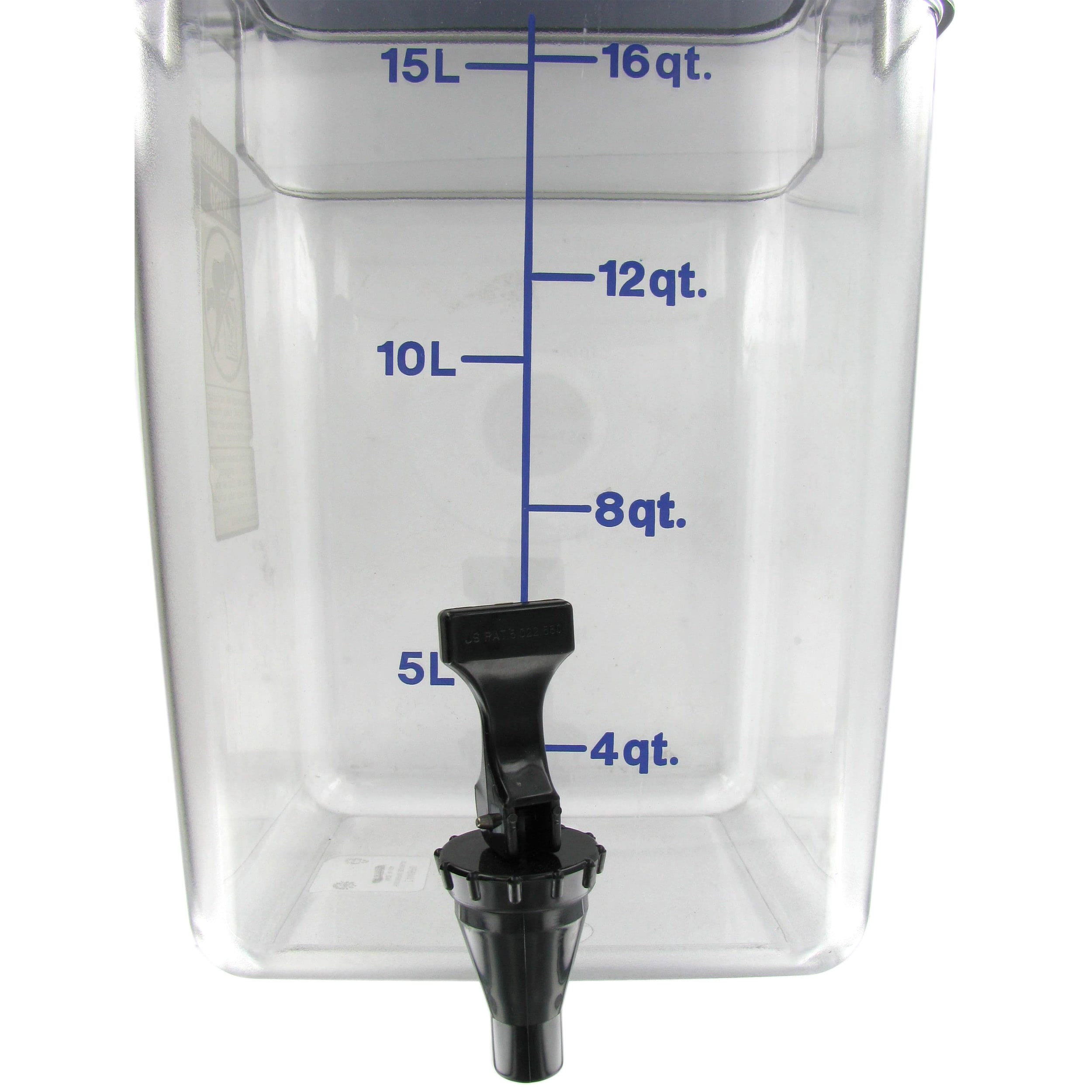 Cambro 22SFSCWPKG Clear Camwear CamSquare 22 Qt. Container | Wasserstrom