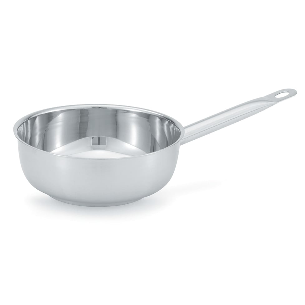 Vollrath 47792 Intrigue Mirror Finish S/S 3 Quart Saucier | Wasserstrom