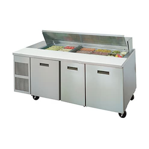 Randell® 9050K-7 Refrigerated 84" Long Salad Top Prep Table | Wasserstrom
