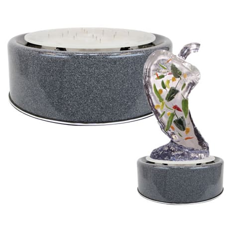 Buffet Enhancement Rotating Blue Granite Chefstone Ice Display ...