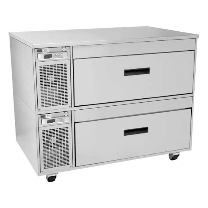 Randell® FX2-4N1WSB FX Series 46" Refrigerated Chef Stand | Wasserstrom