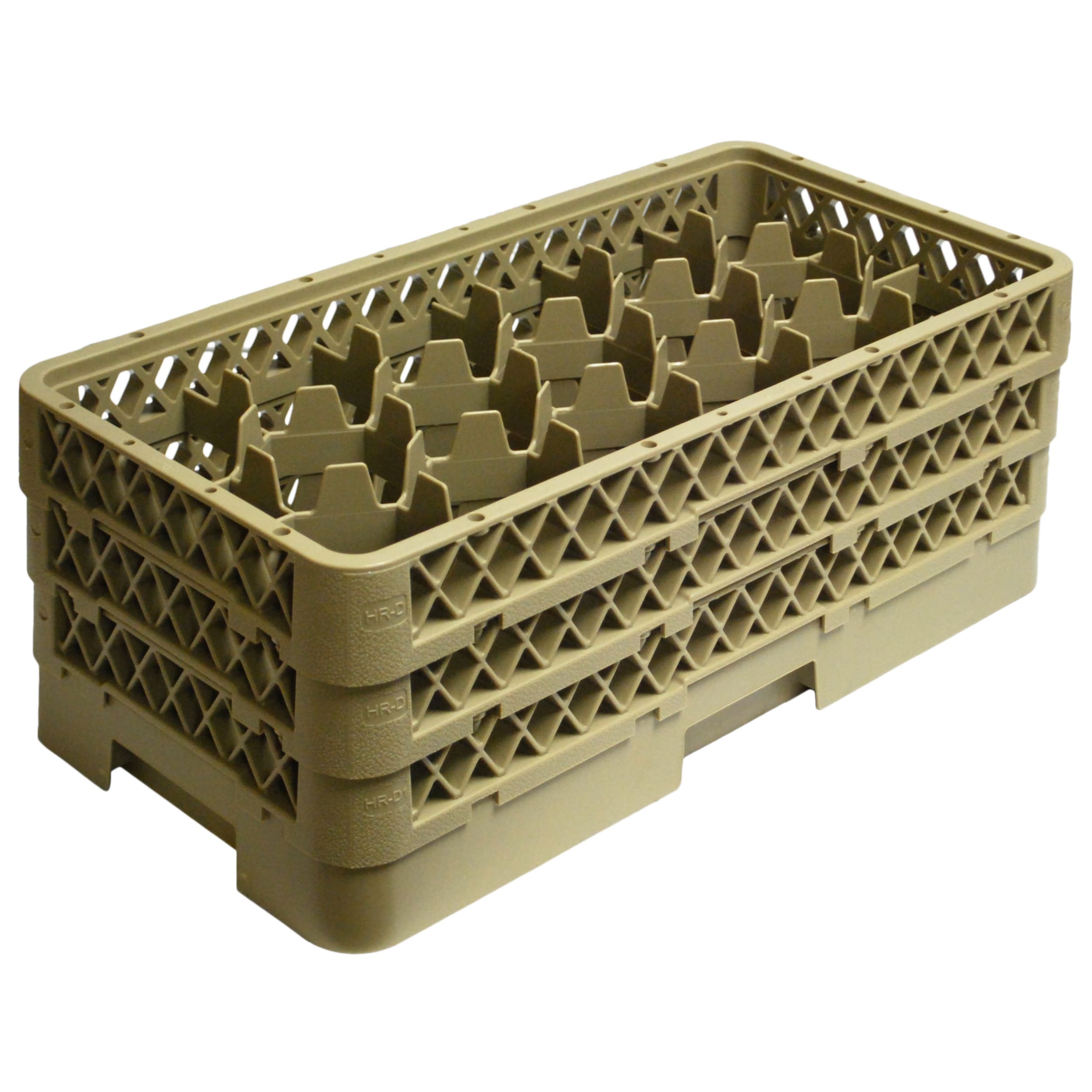 Vollrath HR1D1DD Traex Half-Size 17 Comp. Glass Rack w/ 3 Extenders ...