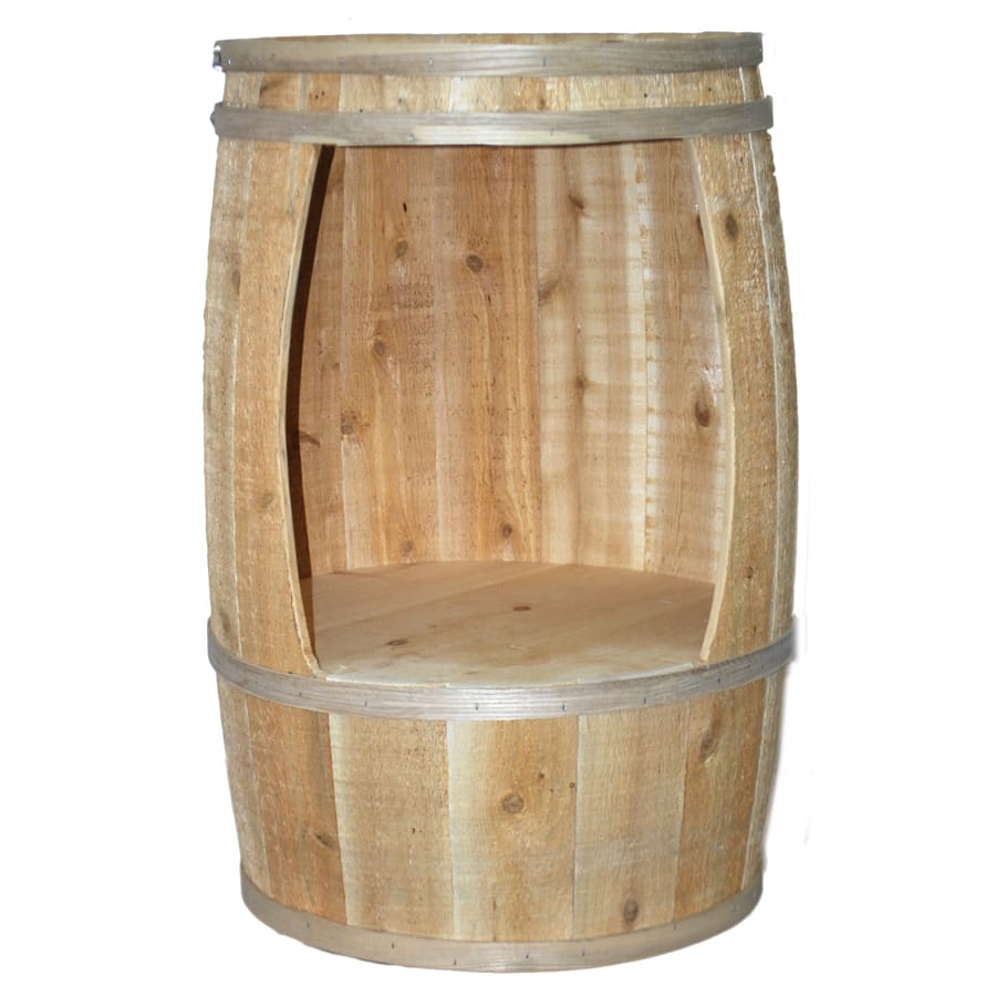 Bradbury Barrel 20" x 30" Rustic Finish Window Barrel | Wasserstrom