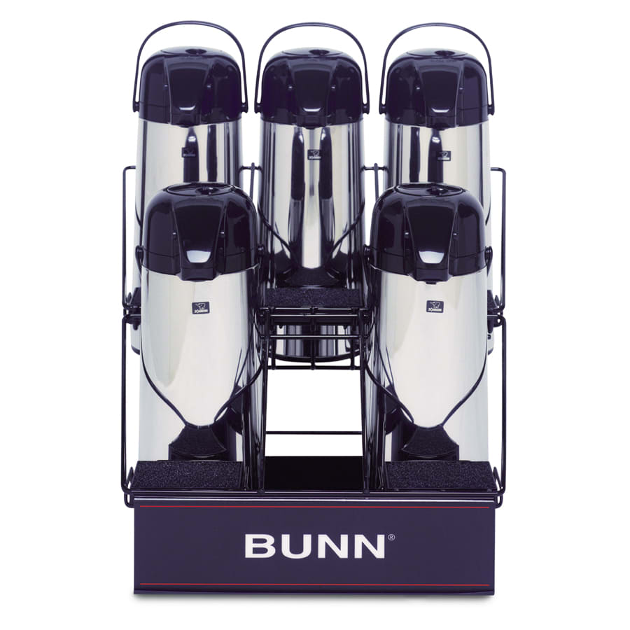 BUNN® 25371.0002 Single Level Serving Rack for 5 Airpots | Wasserstrom