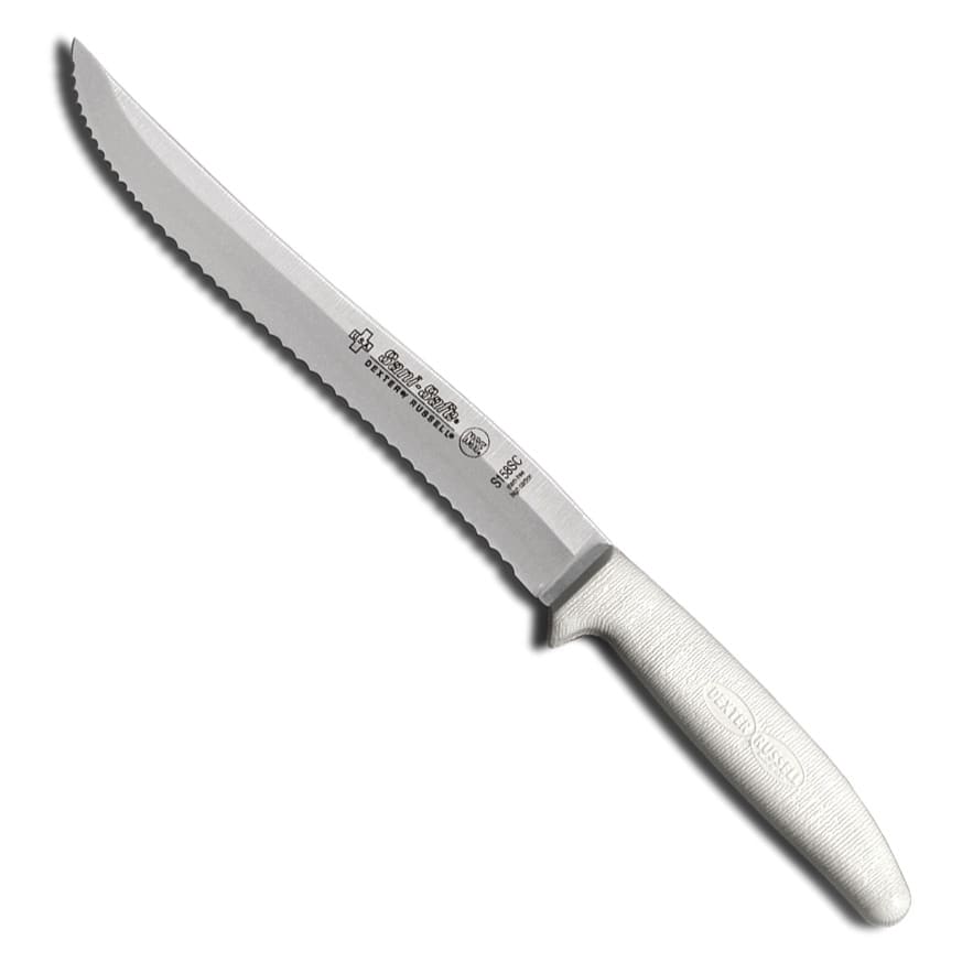 Dexter Russell Sani-Safe® 8" Scalloped Utility Slicer | Wasserstrom