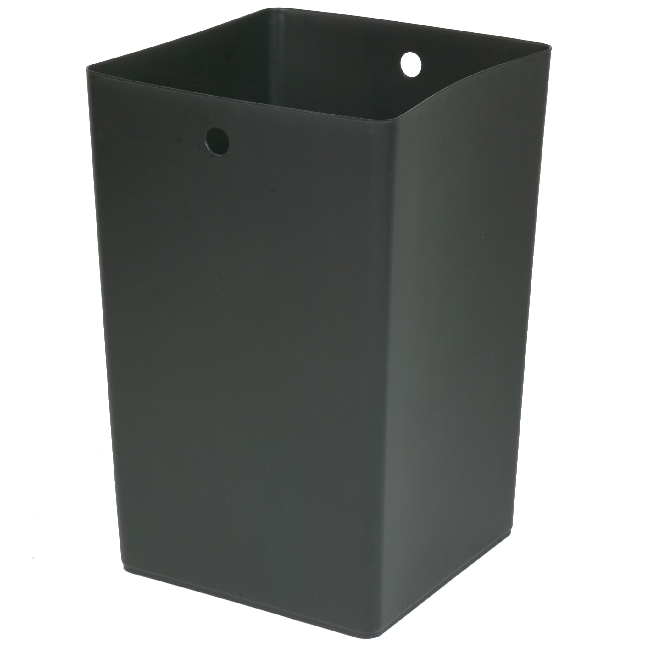 Rubbermaid® FG9W6300BLA Infinity Black Square 35 Gal Rigid Liner ...