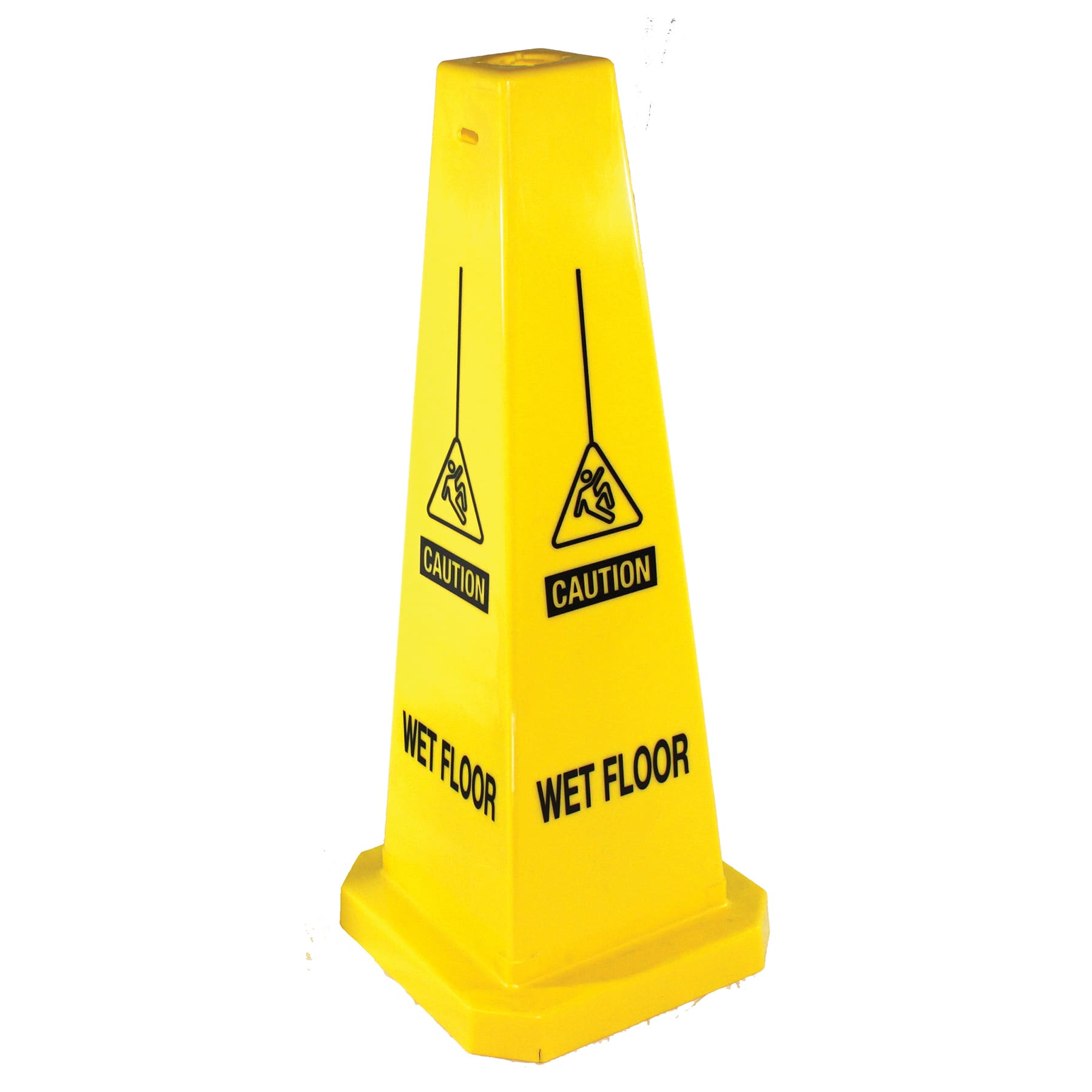 Hospeco Brands Group 25"x12" Yellow Wet Floor Sign | Wasserstrom