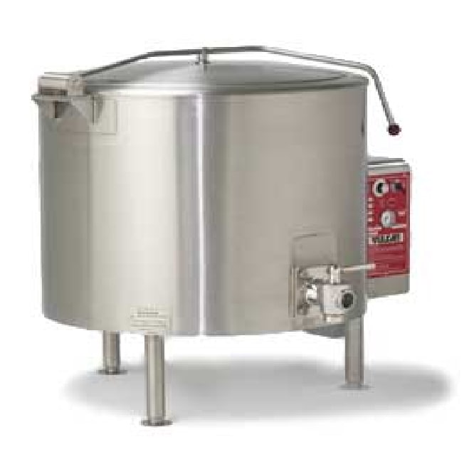 Vulcan ET125 S/S Electric 125 Gal Kettle w/ Spring Assisted Cover ...