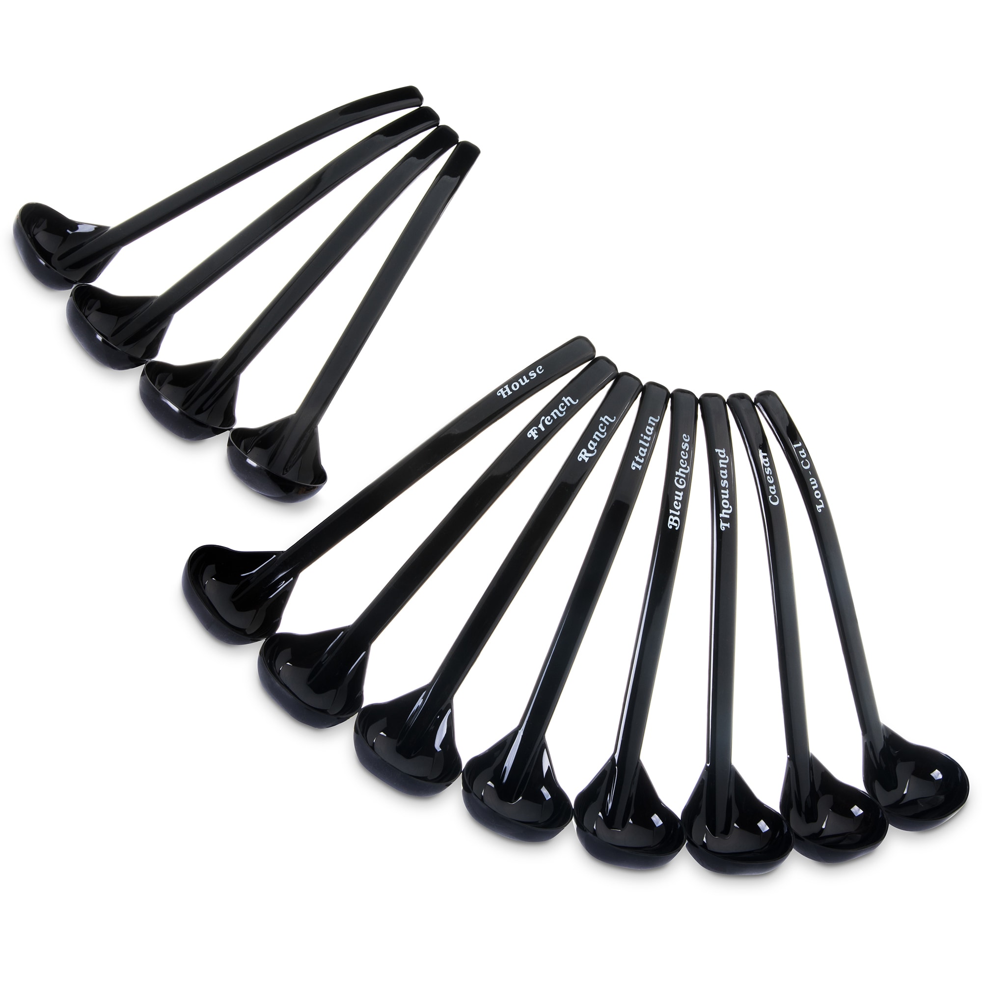 Carlisle 28703 Carly 1 Oz. Black Ladle Assortment Pack - 12 / PK ...