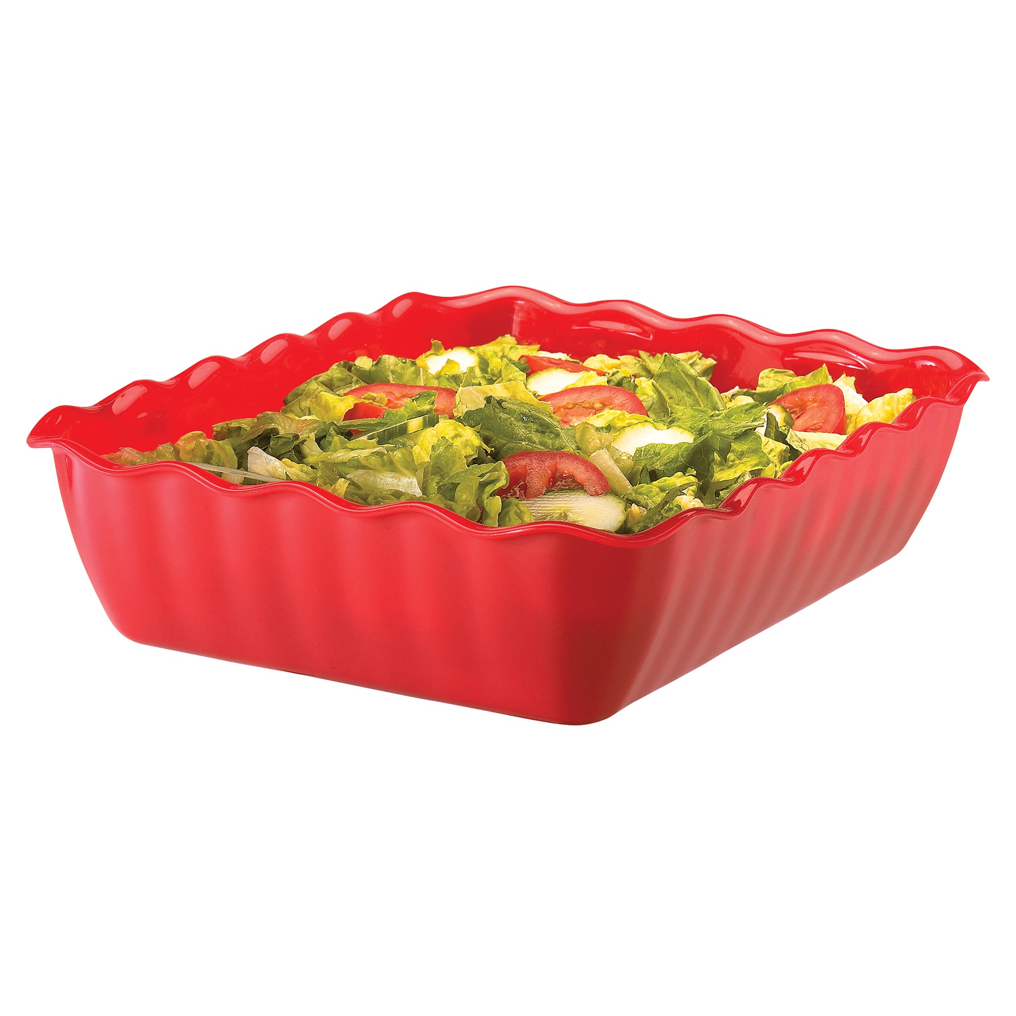 Cambro DC10404 Red ABS 4.9 Qt. Rectangular Deli Crock | Wasserstrom