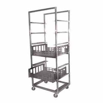 Kelmax 4H0743 Mobile 33.5 x 29 x 79" Crisping Produce Cart | Wasserstrom