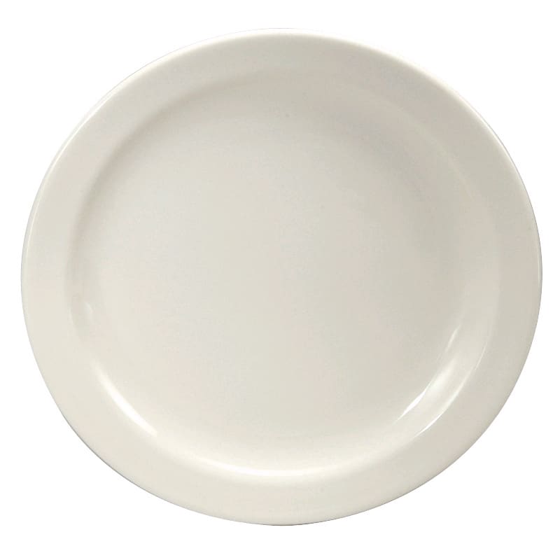 Blackwood 102145 Ivory 6.25" Rolled Edge Plate - 36 / CS | Wasserstrom
