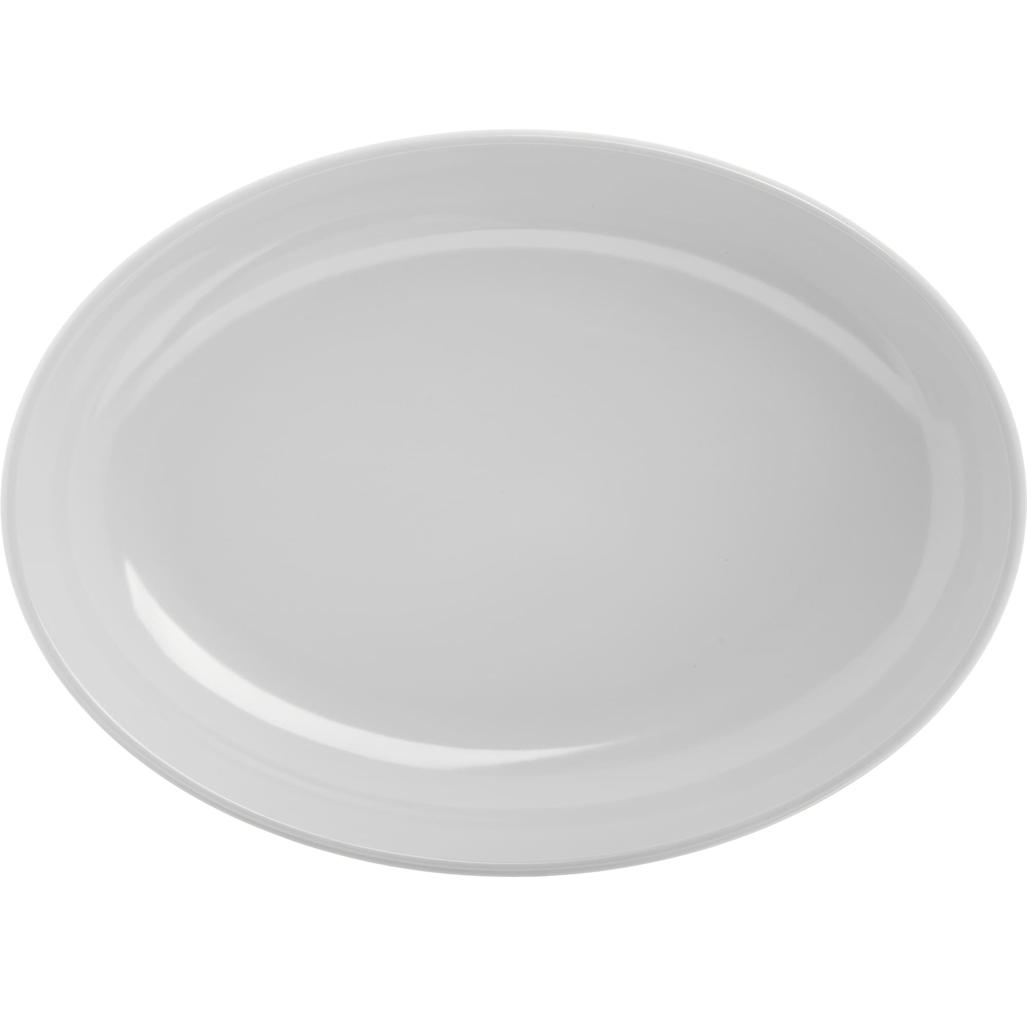 Carlisle 791402 Displayware White Oval Platter | Wasserstrom