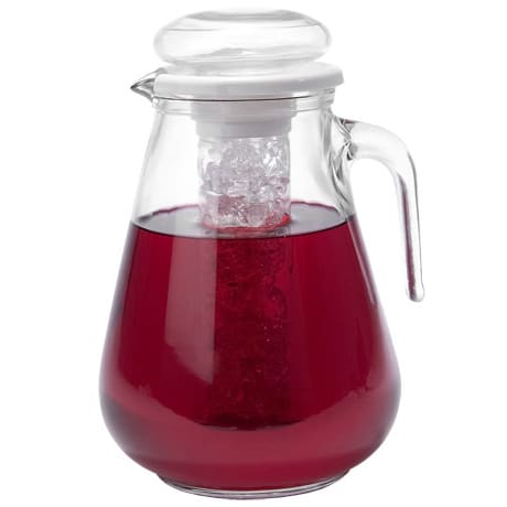 Large Glass Pitcher w/Ice Core | Wasserstrom