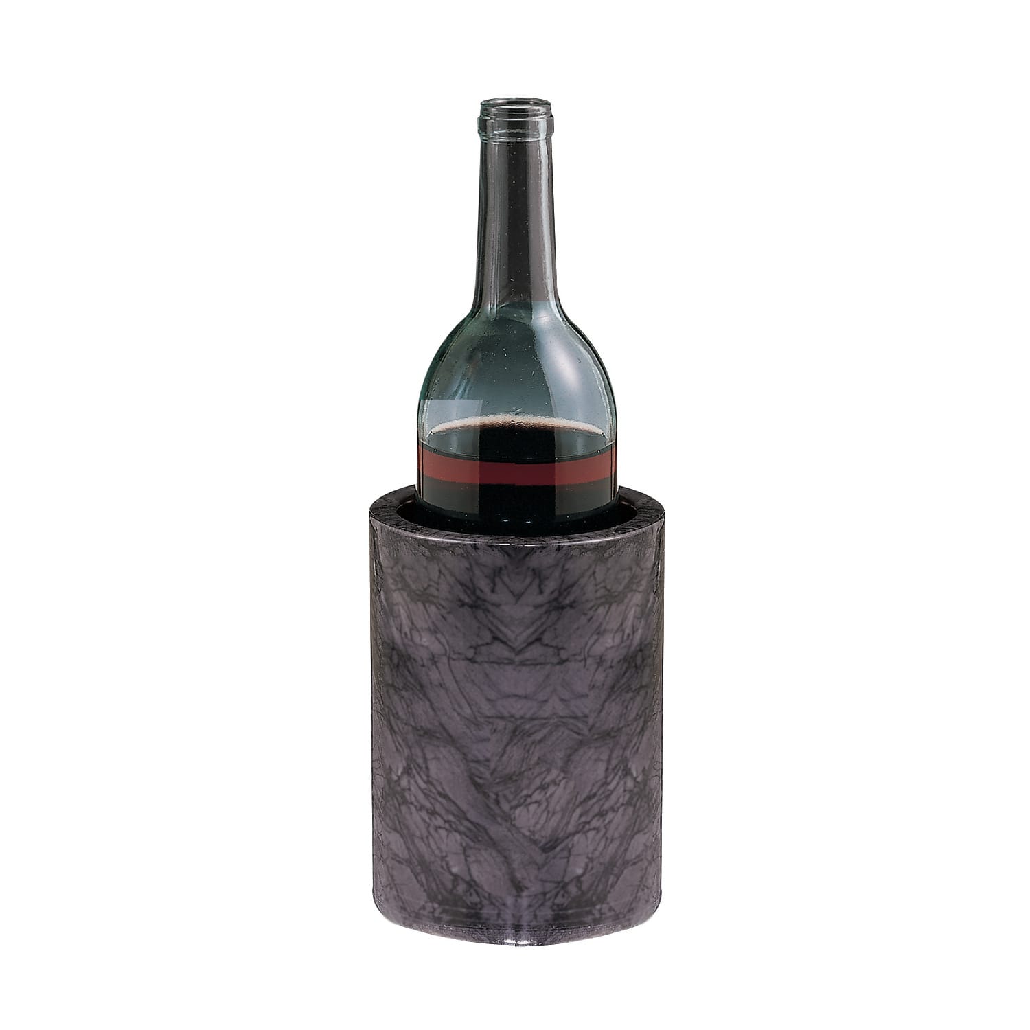 Come Along MARBLE-COOLER-BLACK Iceless Black Marble Wine Cooler ...