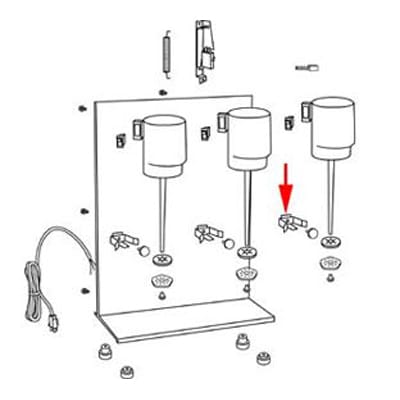 Waring® 15551 Support Container for DMC201 and DMX201 Drink Mixers ...