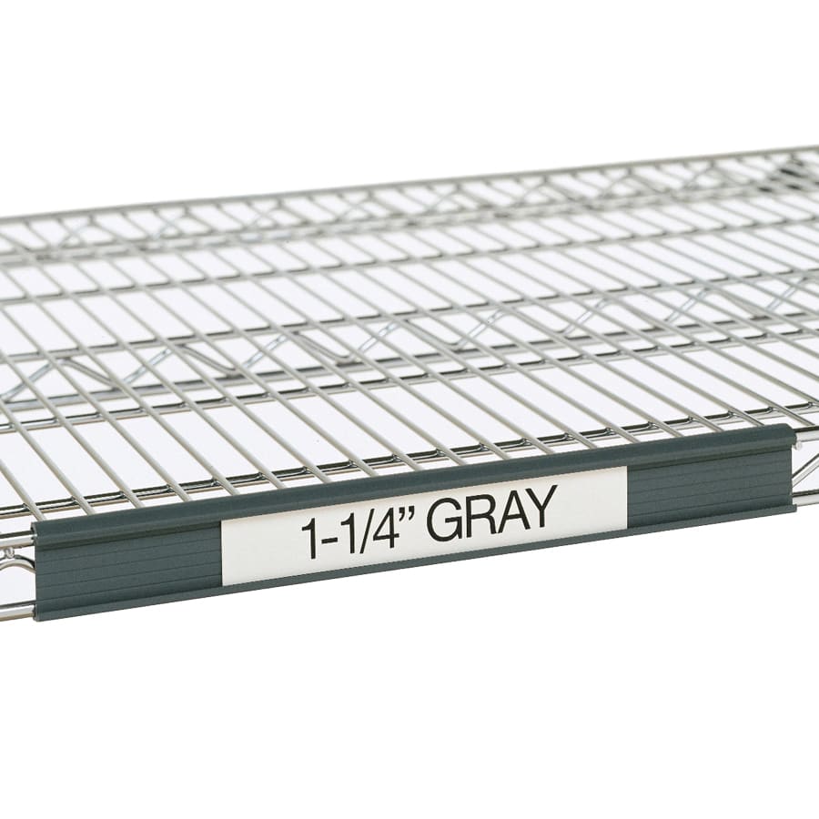 Metro 9990P1 13" Gray Label Holders For Super Erecta Shelves | Wasserstrom
