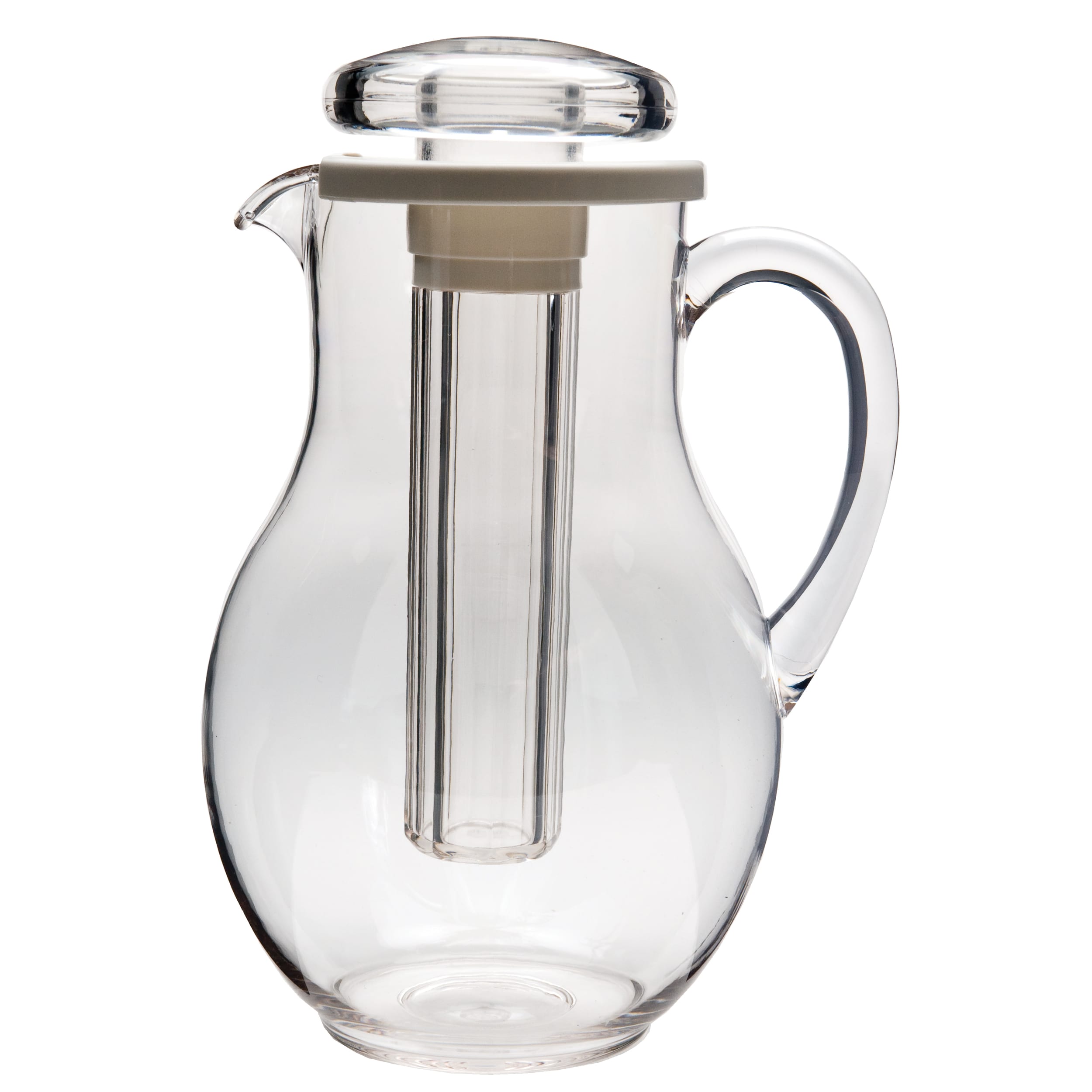 Service Ideas Clear 3.3 liter Ice Tube Pitcher | Wasserstrom