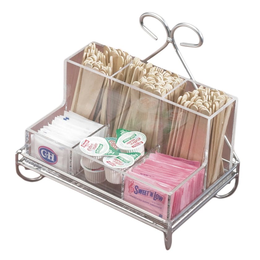 Cal-Mil 1081-39 Wire Frame 9 x 6; x 8" Coffee Condiment Unit | Wasserstrom