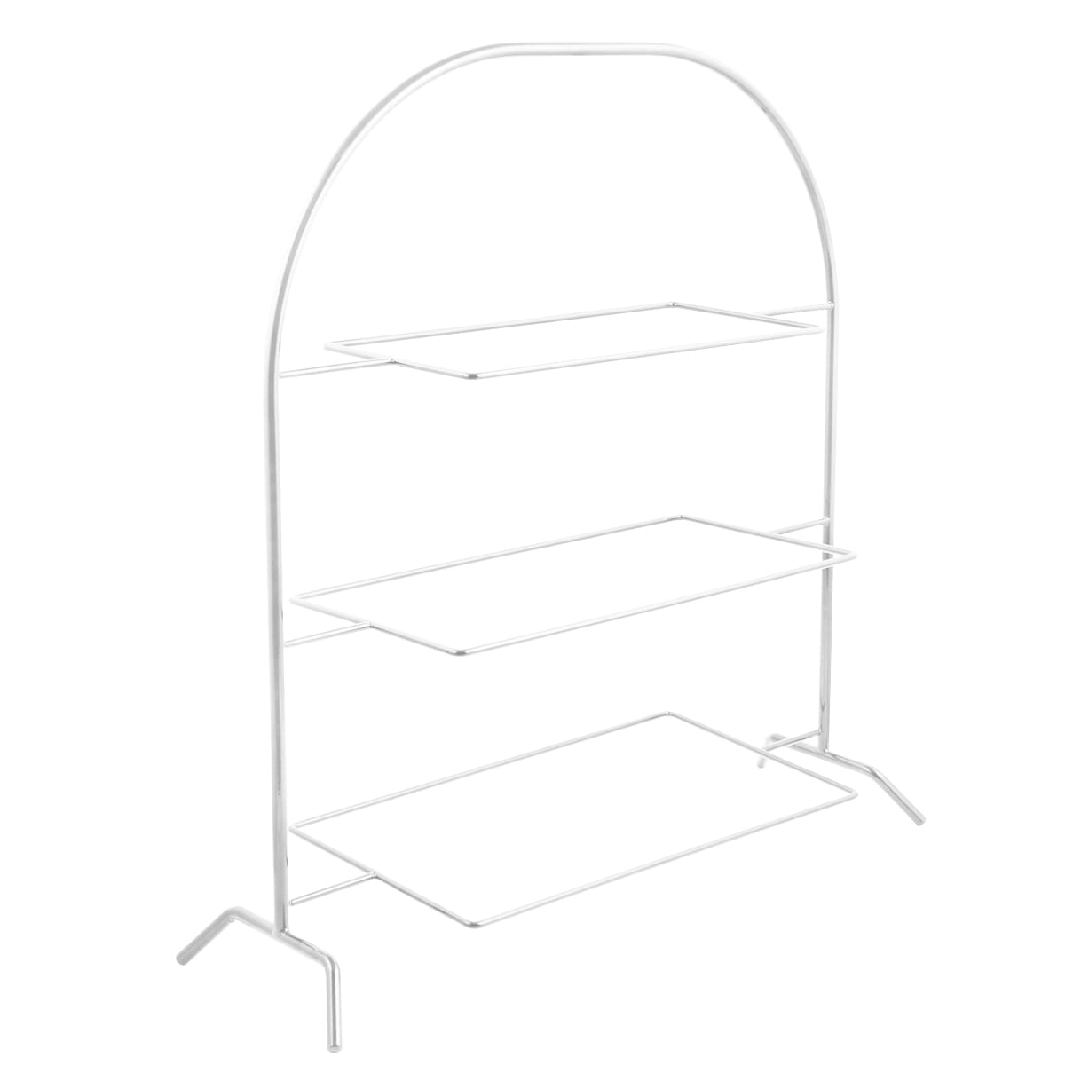 Bon Chef White 3-Tier Wire Display Stand for Rectangular Display Pans ...