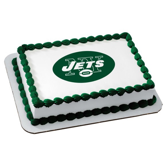 Edible Image® New York Jets Cake Decoration | Wasserstrom